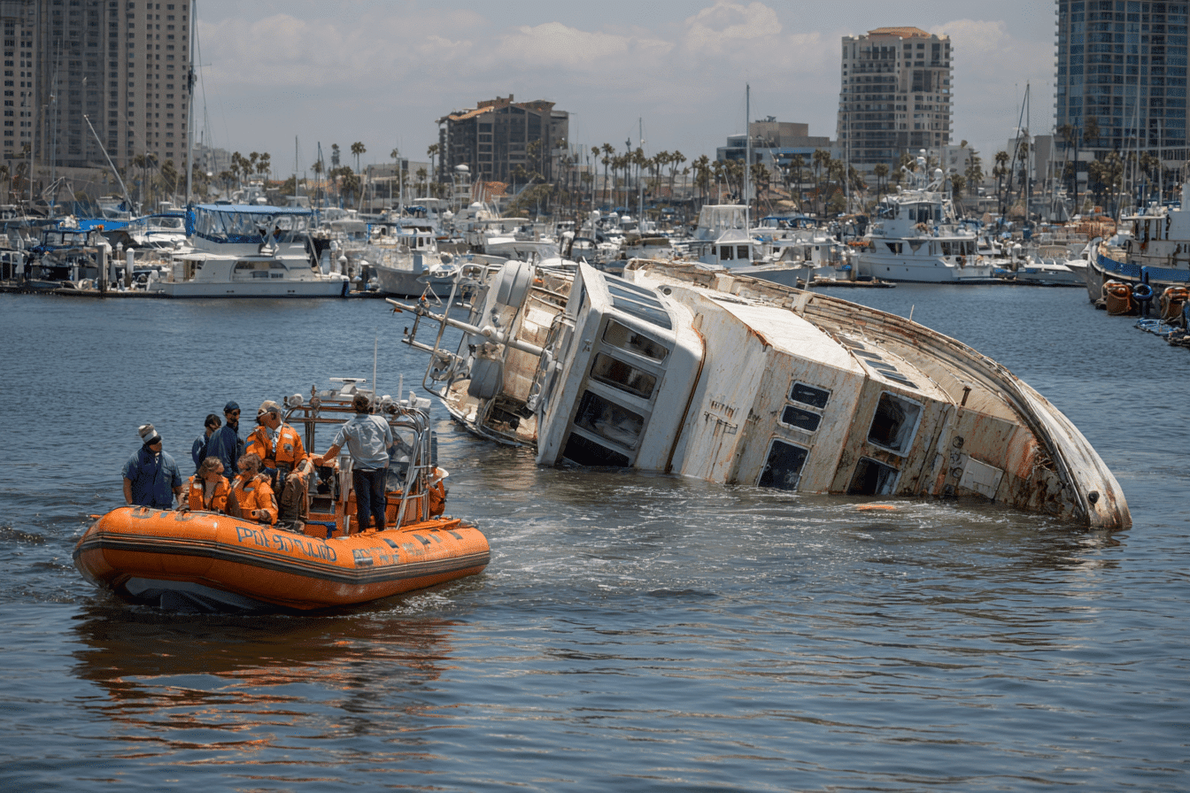 What Should You Do First When a Vessel Capsizes?